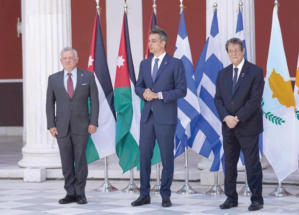 King, Cyprus president, Greece PM hold trilateral summit in Athens ...