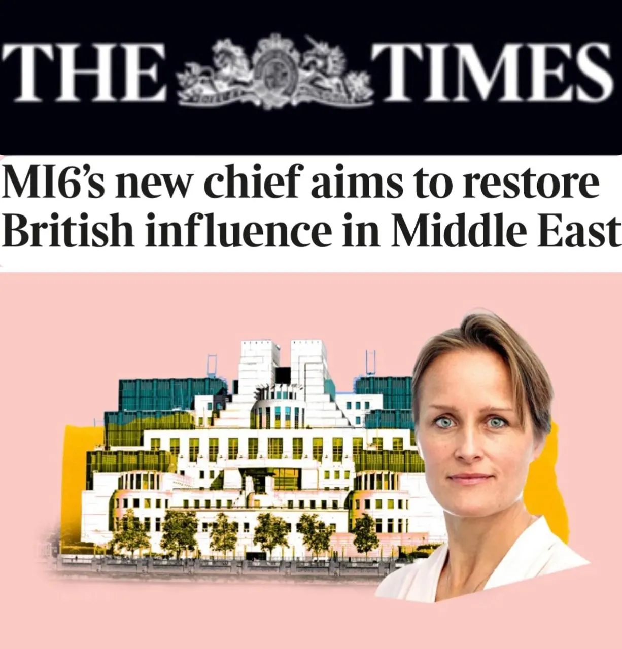 New MI6 Chief’s Dark History Revealed – Eurasia